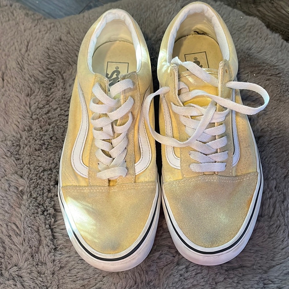 Yellow Lace Up Vans - Gem